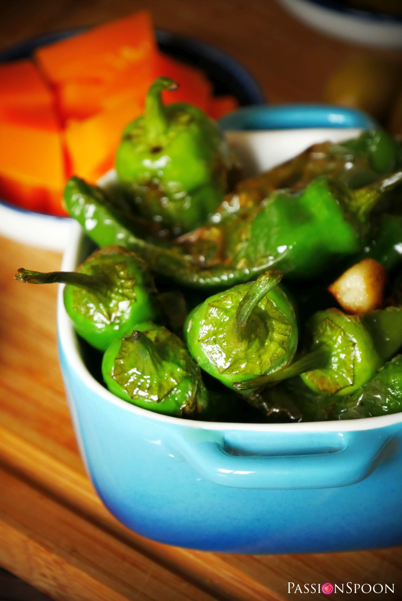 Spanish-style Padrón peppers; classic tapas - PassionSpoon recipes