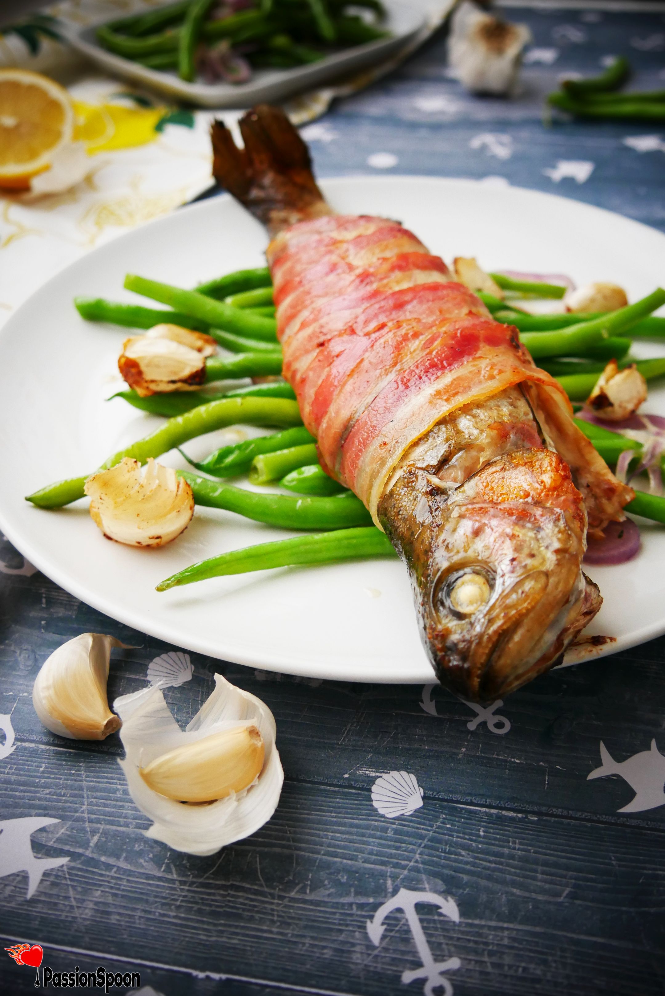 Bacon-wrapped rainbow trout - PassionSpoon recipes