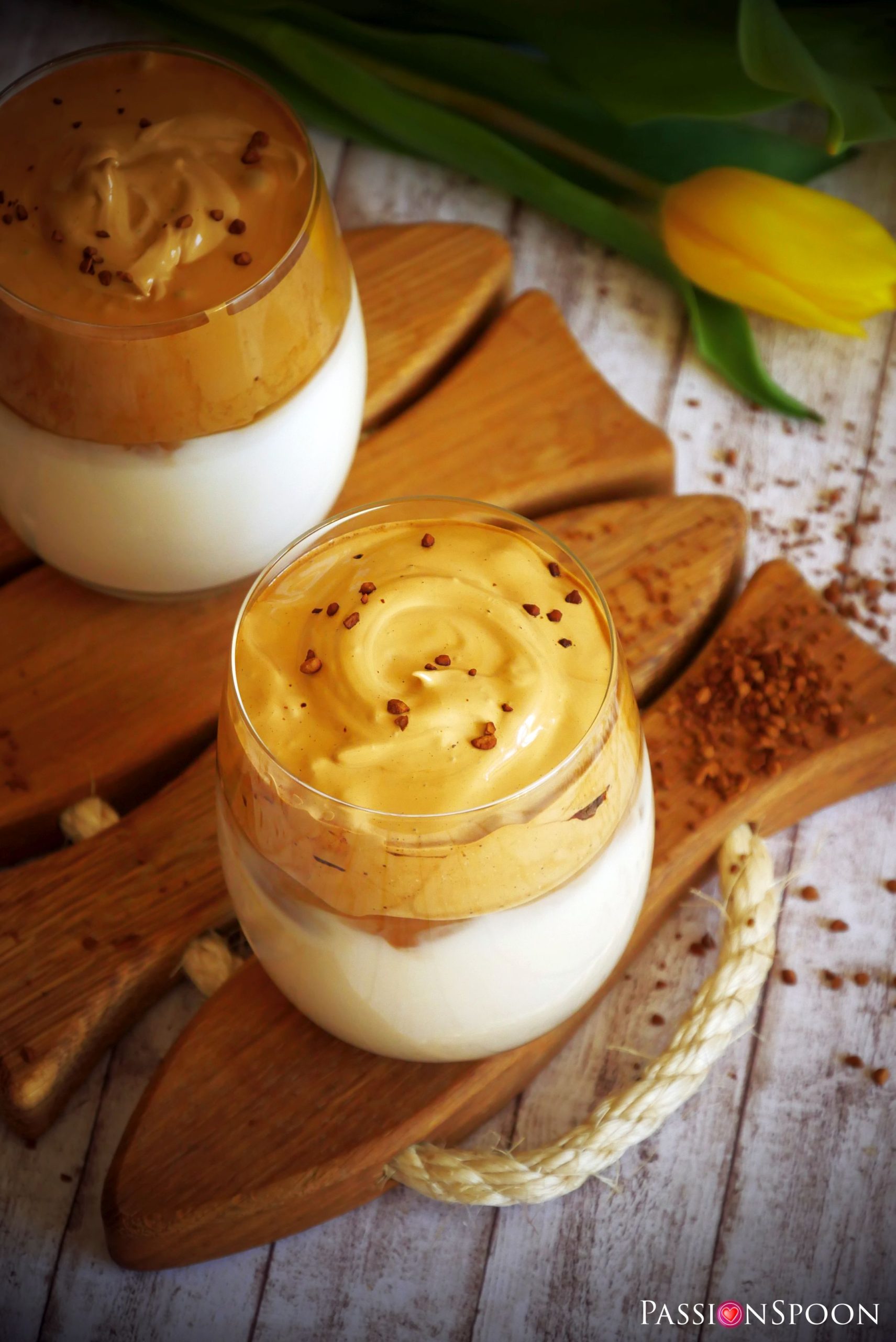 Dalgona coffee delight; South Korean coffee craze - PassionSpoon recipes