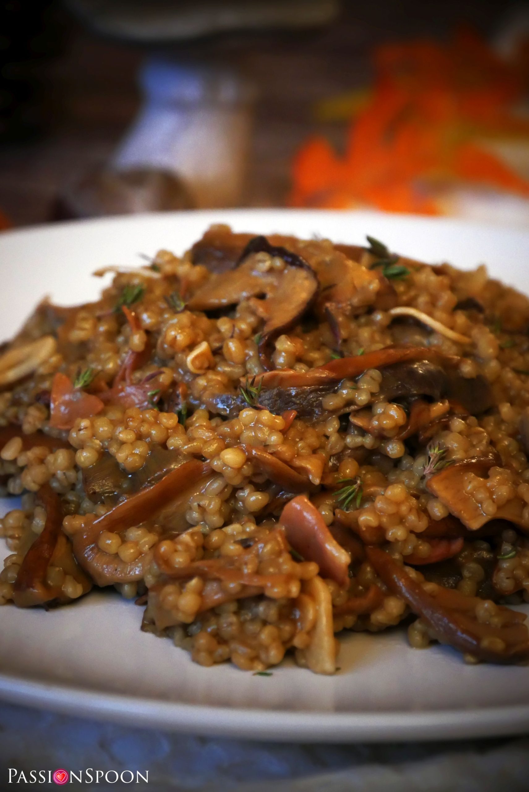 Penny bun barley; porcini mushrooms - PassionSpoon