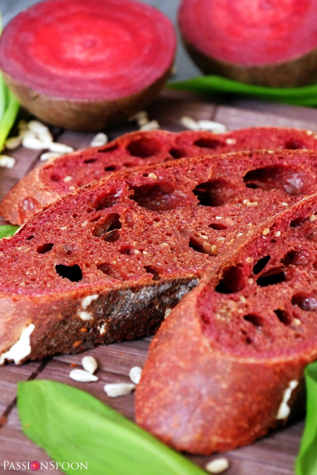 Beetroot sourdough bread; nutritious and healthy bread - PassionSpoon
