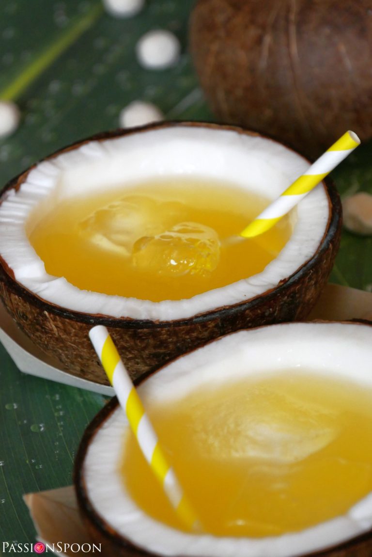 Tropical coconut rum cocktail; with Malibu - PassionSpoon