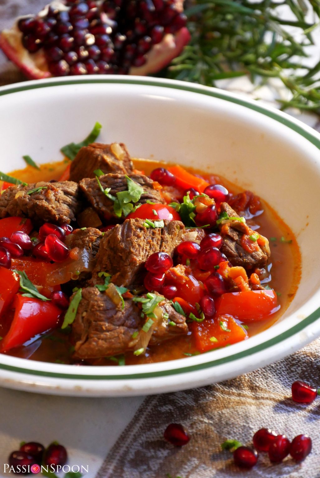 Red pepper beef stew - PassionSpoon