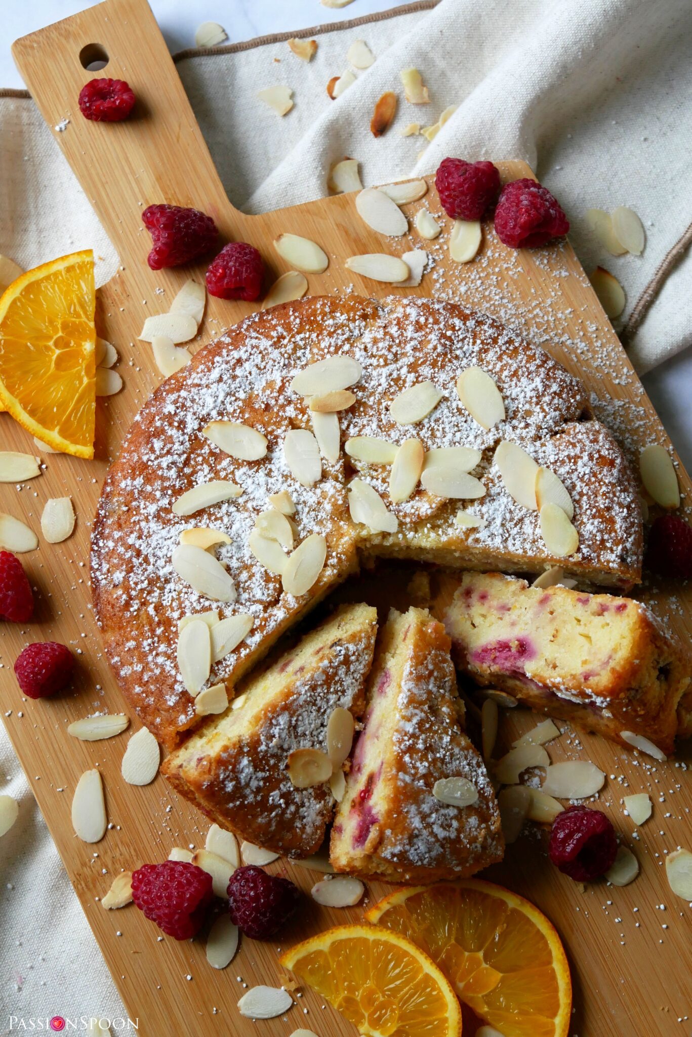 Raspberry orange cake - PassionSpoon