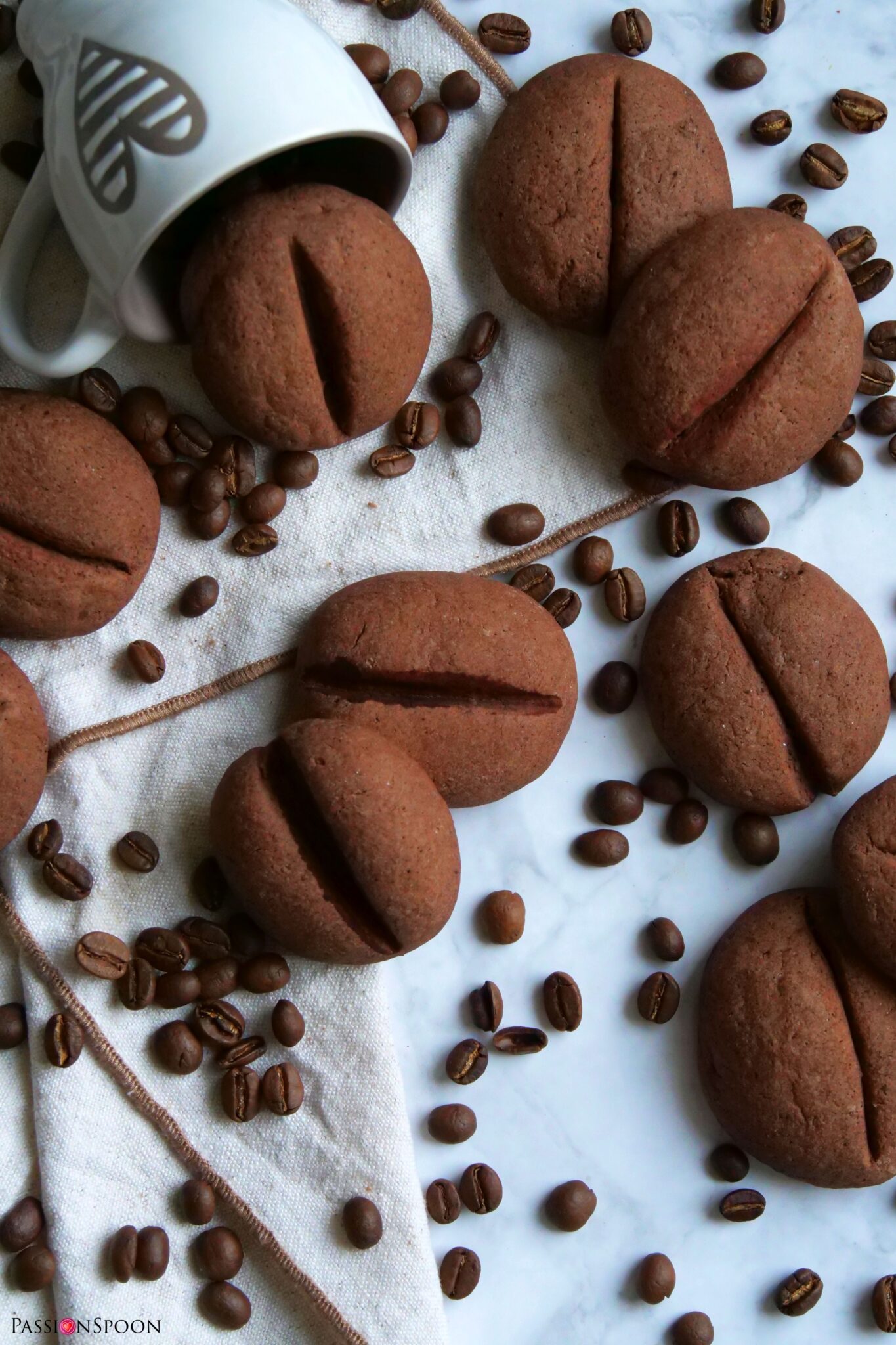 Coffee bean cookies - PassionSpoon