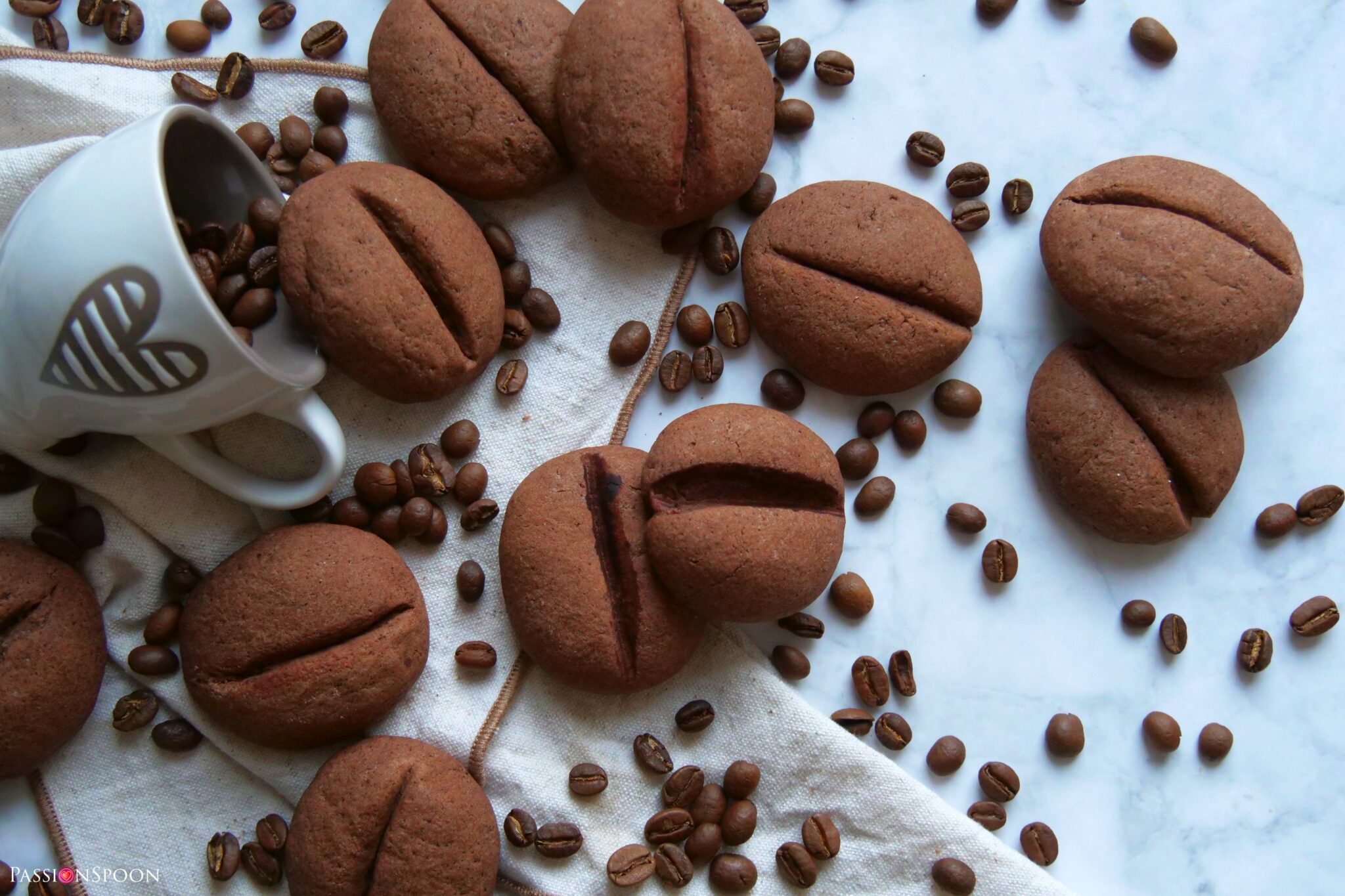 Coffee bean cookies - PassionSpoon
