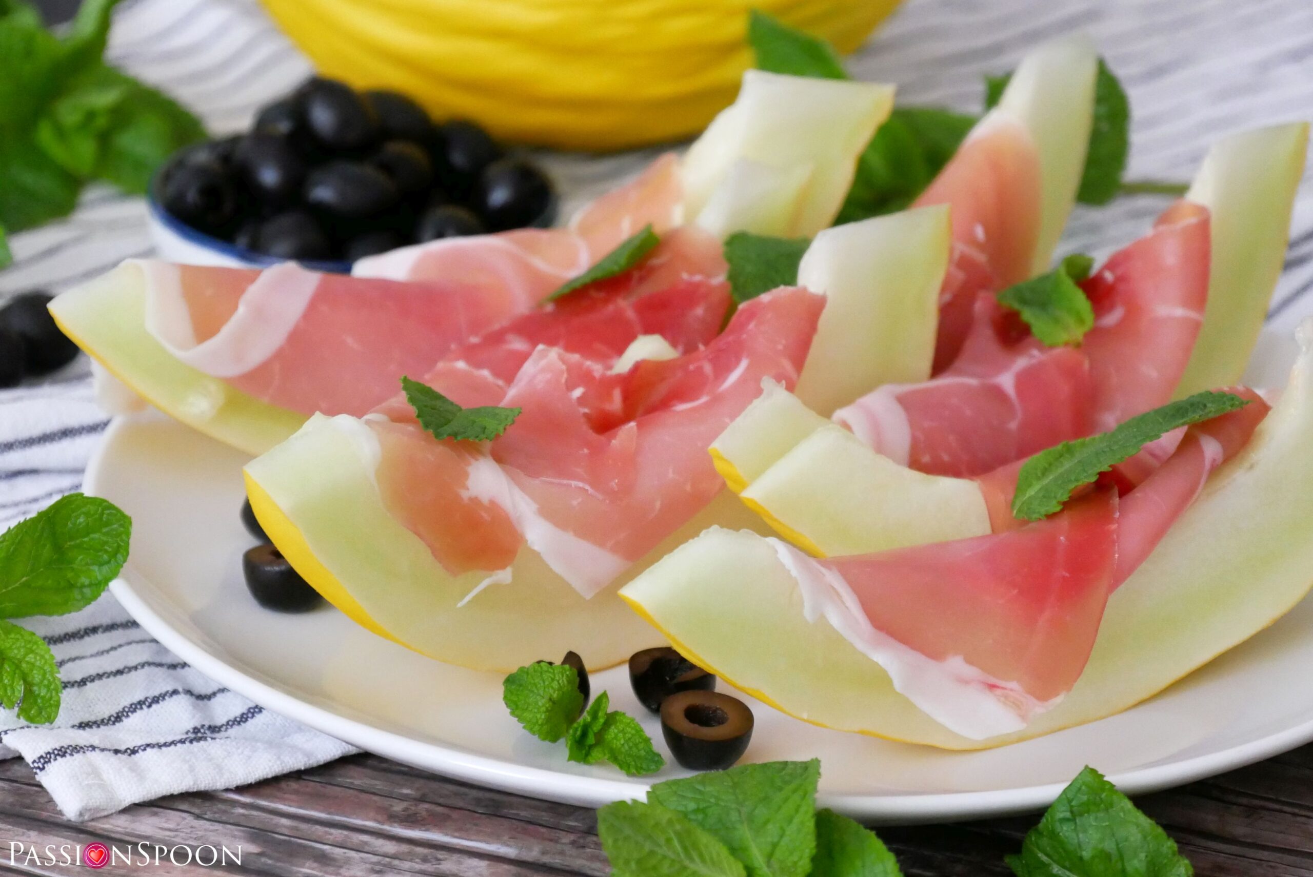 Melon Parma Ham Prosciutto With Lime And Melon
